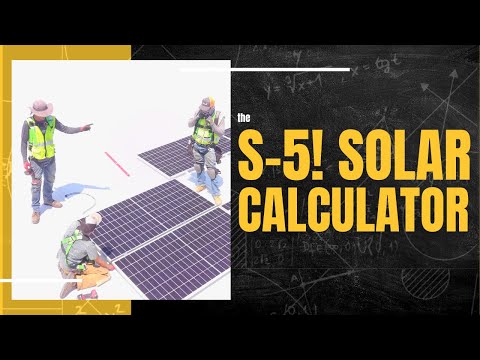 The S-5! Solar Calculator