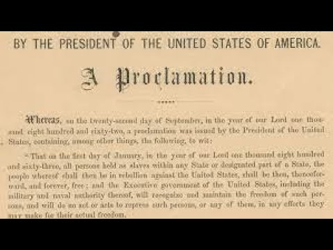 Emancipation Proclamation - A Full Reading - Save Our Republic! #95