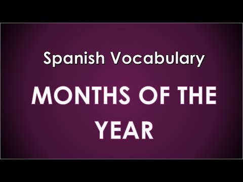 📅 How to say the 12 MONTHS of the YEAR in Spanish - (Learn SPANISH VOCABULARY)