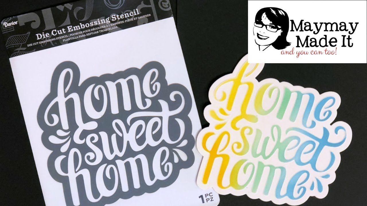 Darice Dies Stencil, Cut and Emboss Demo