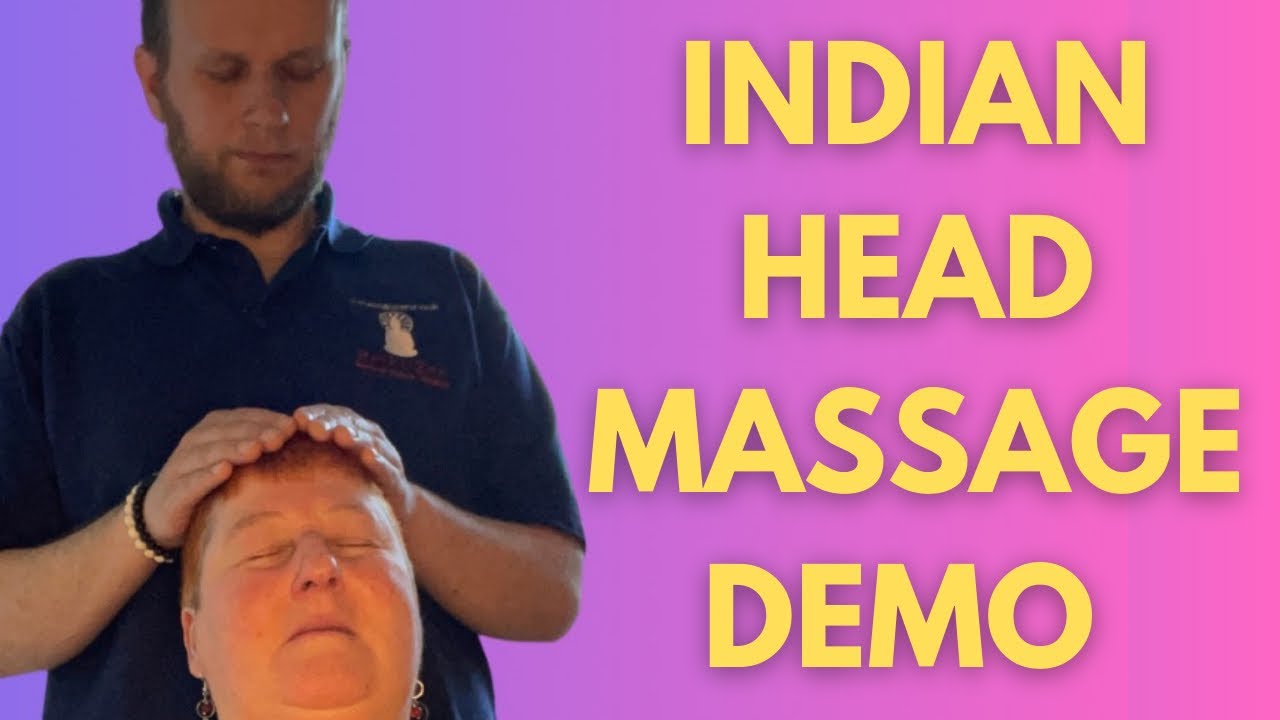 Discover deep relaxation with Indian head massage | a live demonstration #relax #massage