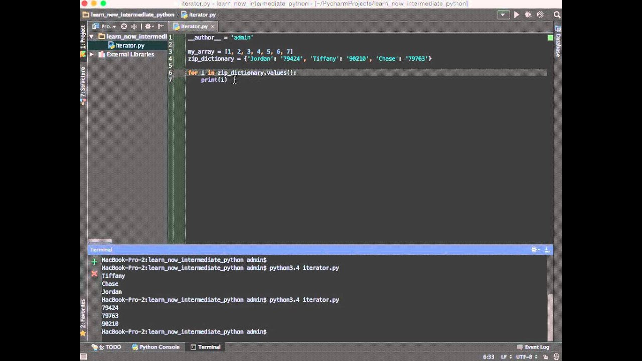 Python 3: Programming Tools Tutorial Video: Iterators and Generators