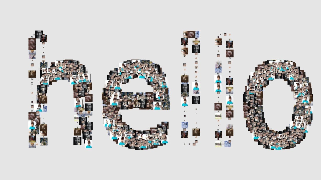 Collage Typography : TouchDesigner Instancing Tutorial