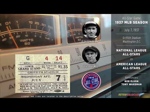 1937-Jul-07 • MLB All-Star Game - Classic Baseball Radio Broadcast