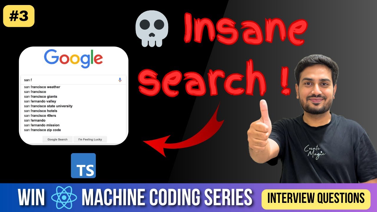 Autocomplete Search Bar | Win Frontend Machine Coding Interview Questions using React #reactjs