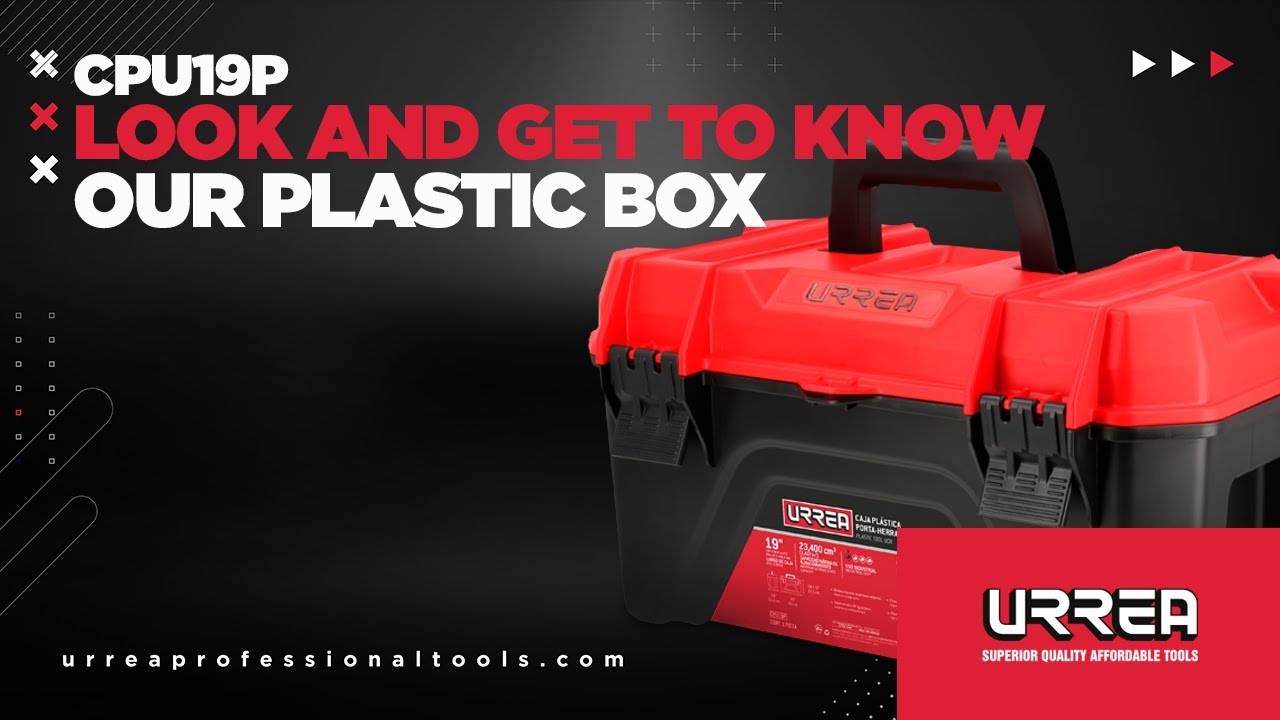 Urrea Plastic tool box - CPU19P