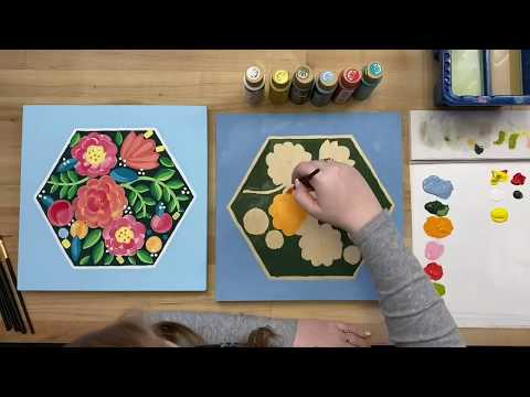 Modern Paint-By-Number: Modern Floral
