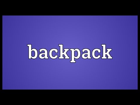 Backpack Meaning