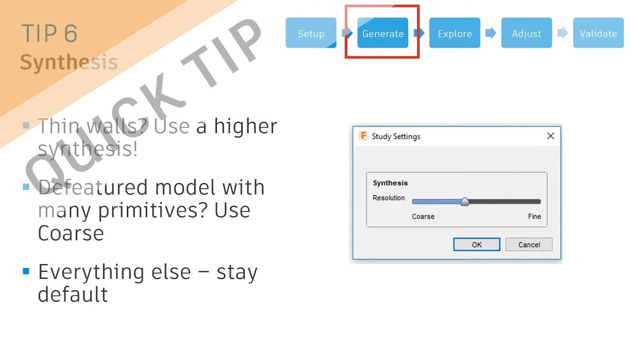 QUICK TIP Generative Synthesis