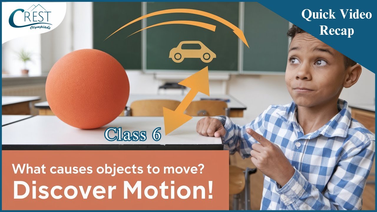 Motion and Types of Motion | Class 6 Science Olympiad Chapter | CREST Olympiad Prep