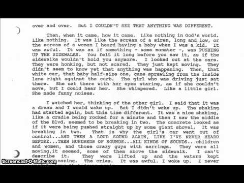 1937 Los Angeles Earthquake/Pole Shift Dream (Pause to Read)