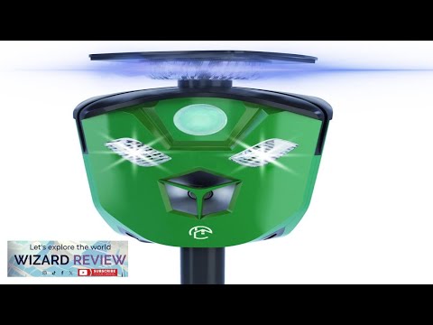 Outdoor Solar Powered Animals Repellent Motion Activated Cat Dog Repeller with Ultrasonic Review