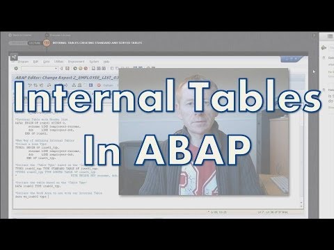 Internal Tables In ABAP - What Is The Purpose Of Internal Tables Video ...