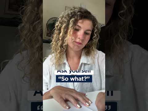 “So what” Resume Hack