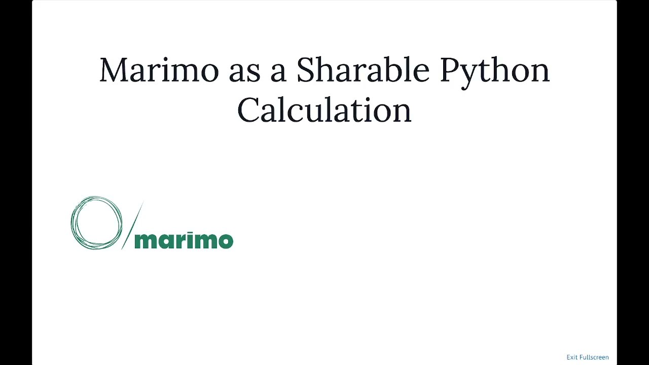 Rapidly Share a Calculation using Marimo