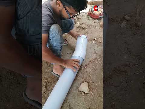 An easy way to make socket joints by heating plastic pipe