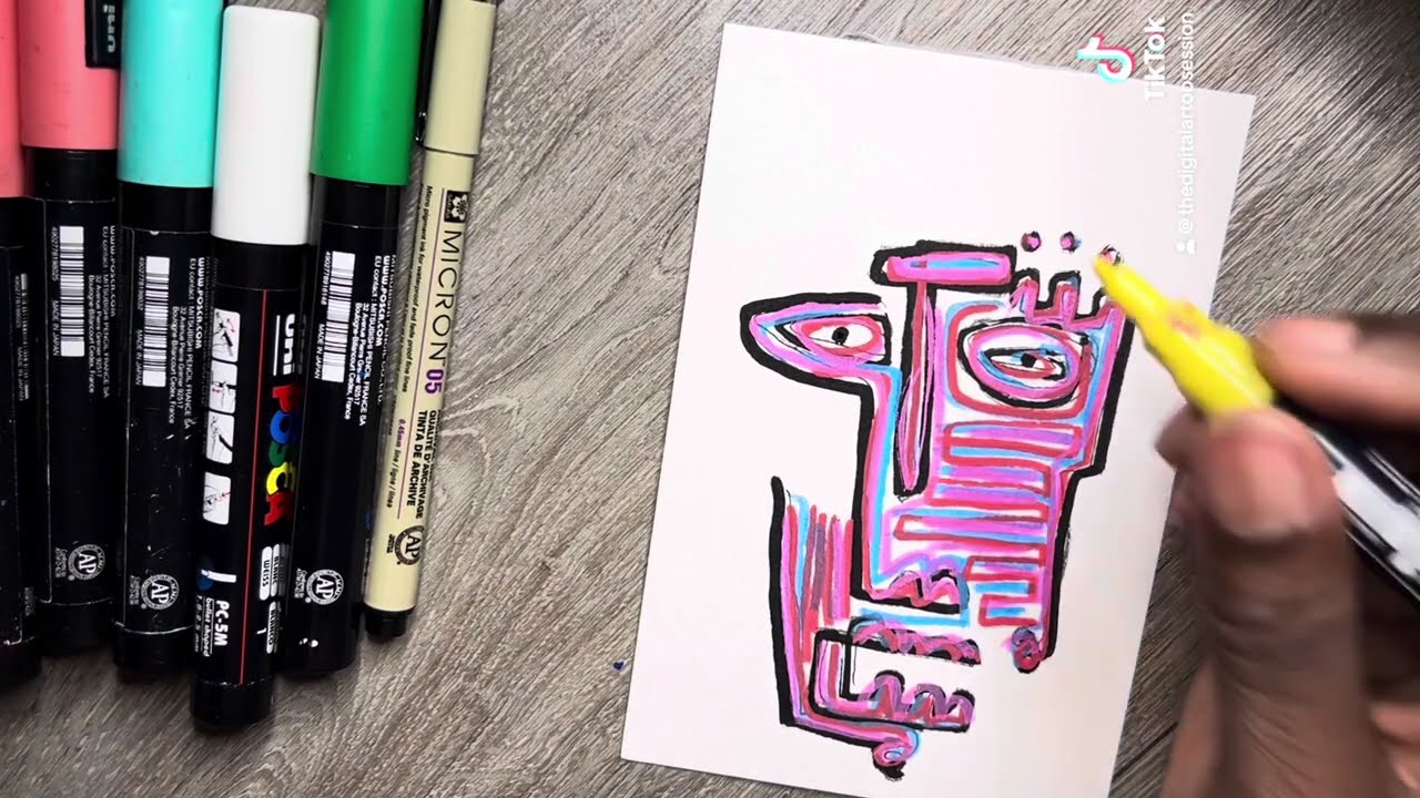 Easy Art Therapy Activities for Mental Awareness | Posca Markers Art Therapy