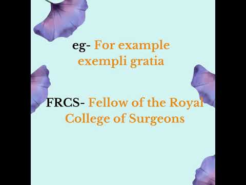 Abbreviation Examples