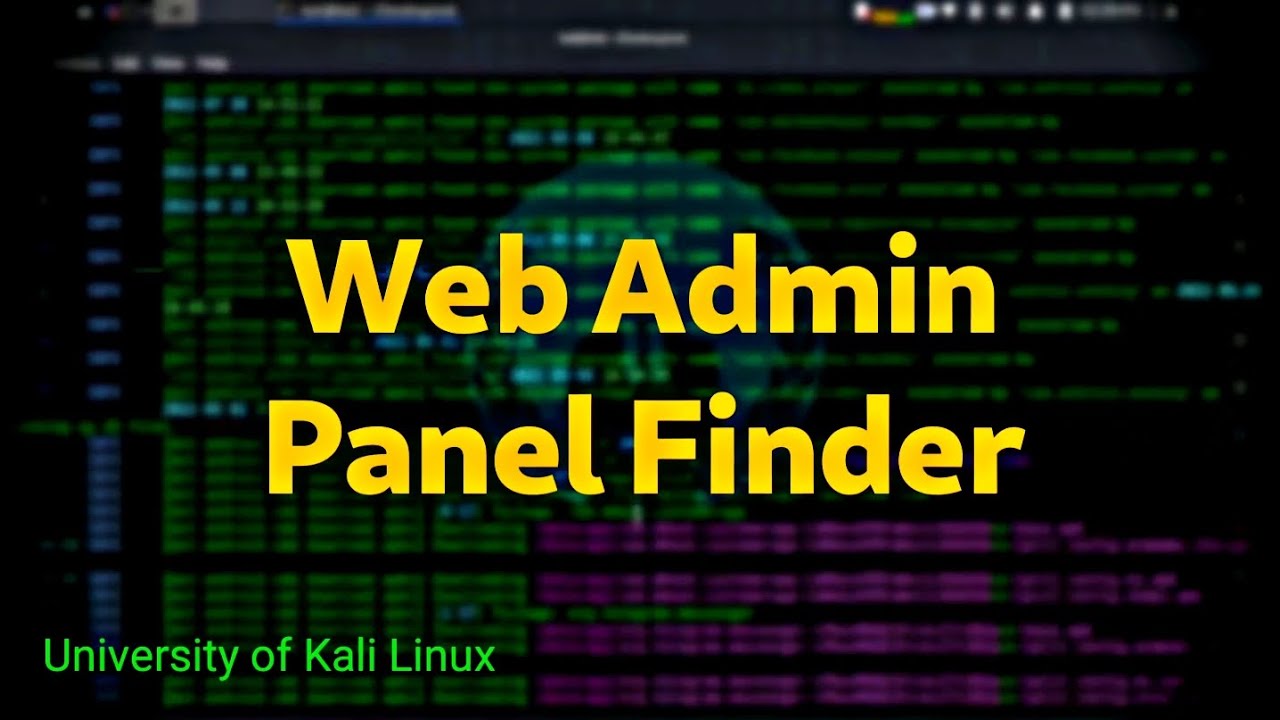Web Admin Panel Finder 💻