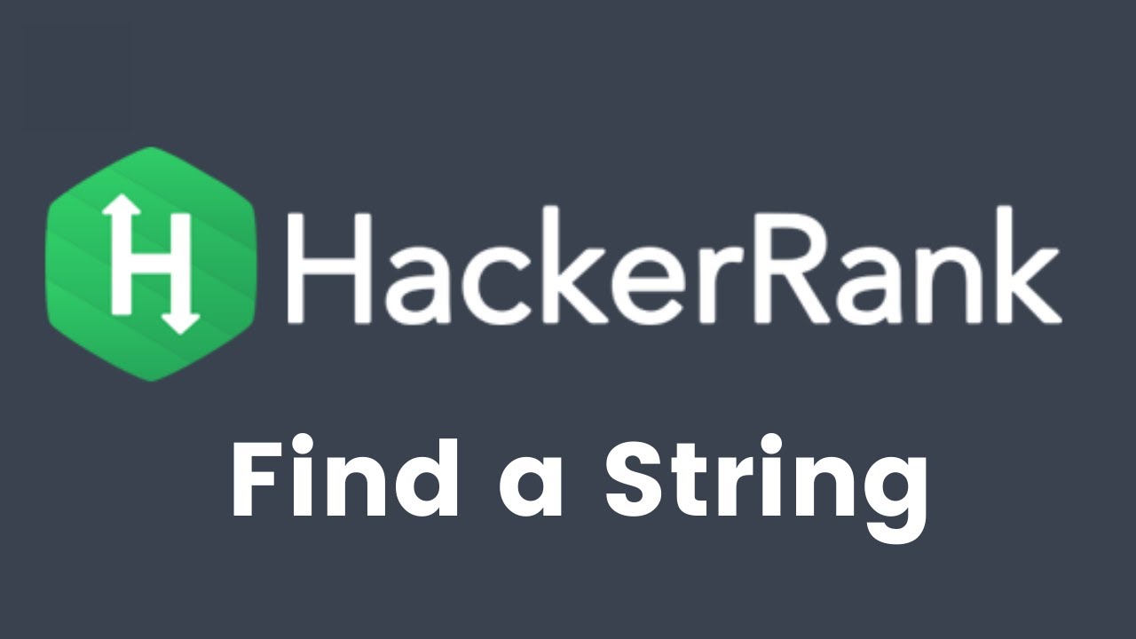 HackerRank - Find a String - Python