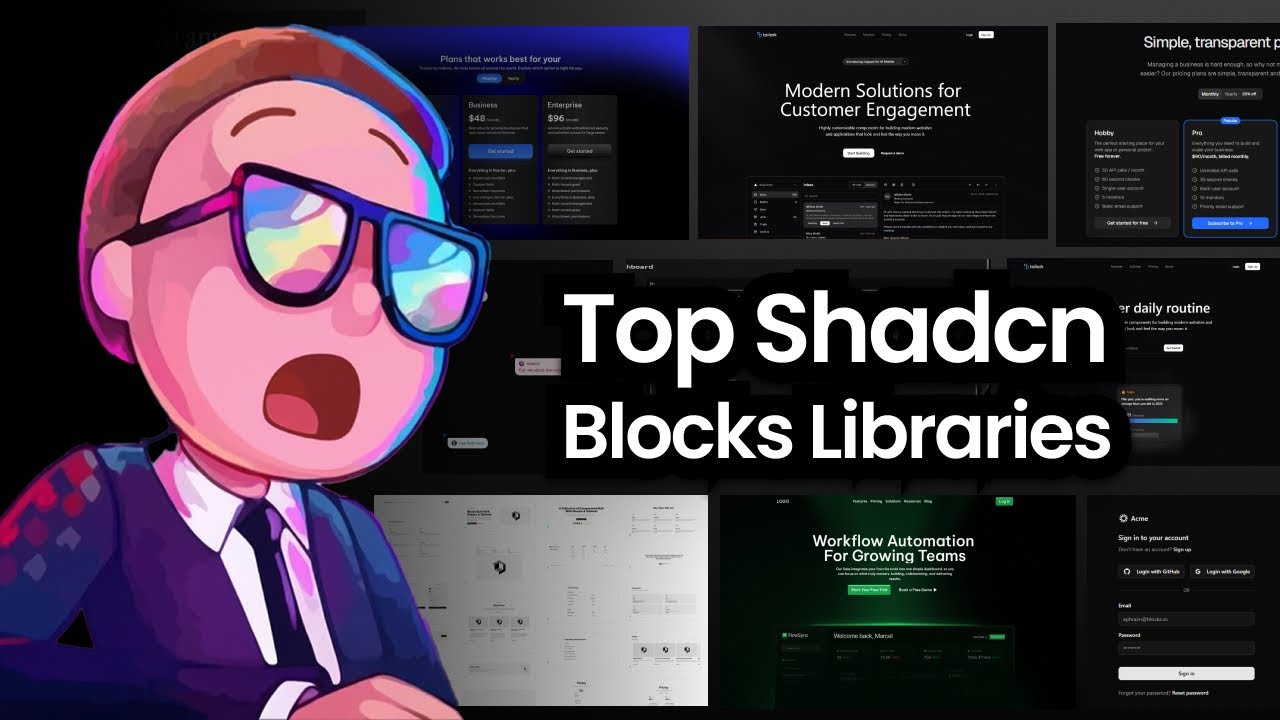The Ultimate Shadcn UI Block Libraries List for 2025