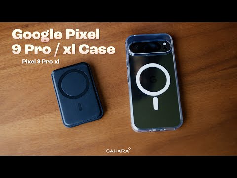 Google Pixel 9 Pro / XL Clear Case + Genuine MagSafe Leather Wallet & Kickstand! Top Case for 2024!