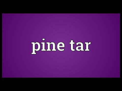 Pine tar Meaning