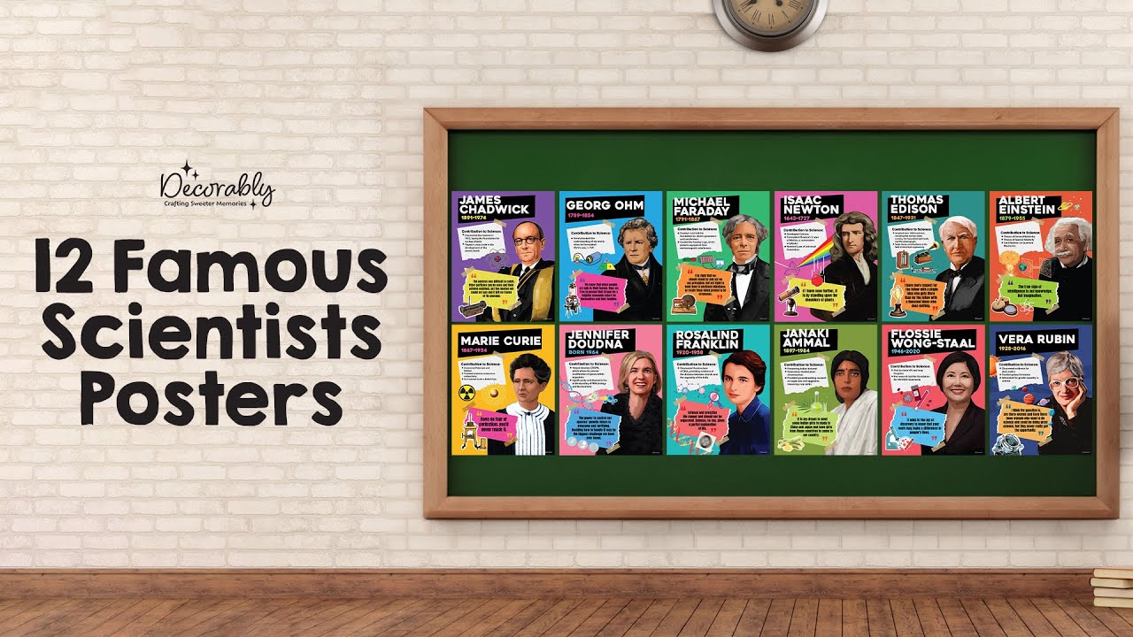 🔬✨ Transform Your Classroom with Famous Scientist Posters! | Perfect Science Classroom Decor 🧪📚