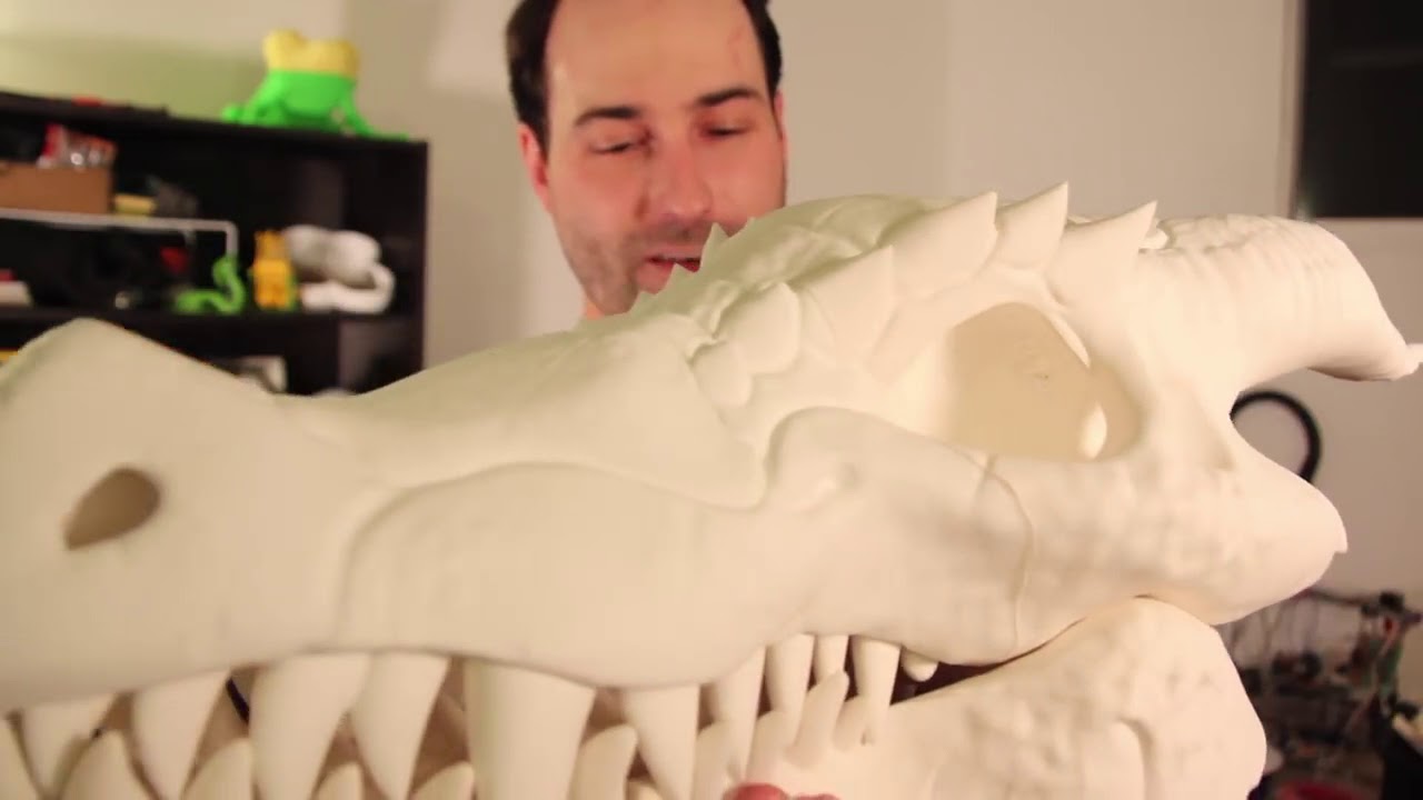 Huge 3D Printed Dragon Skull