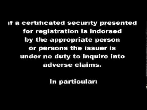 UCC 8-403-Duty-of-Issuer-when-any-Adverse-Claims