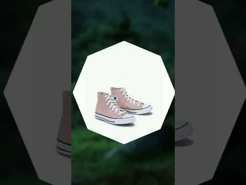 CONVERSE CTAS HI PINK CLAY UNISEX SNEAKERS - BABY PINK #shorts