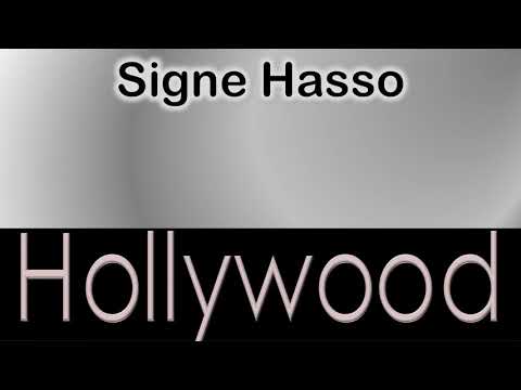 Signe Hasso How to pronounce Signe Hasso Hollywood Actor from 7080 Hollywood Boulevard?
