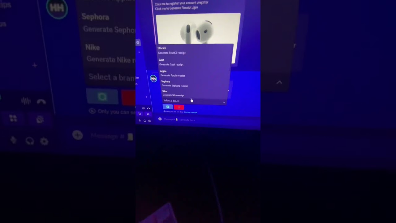 RECEIPT GENERATOR | DISCORD BOT WORKING 2025