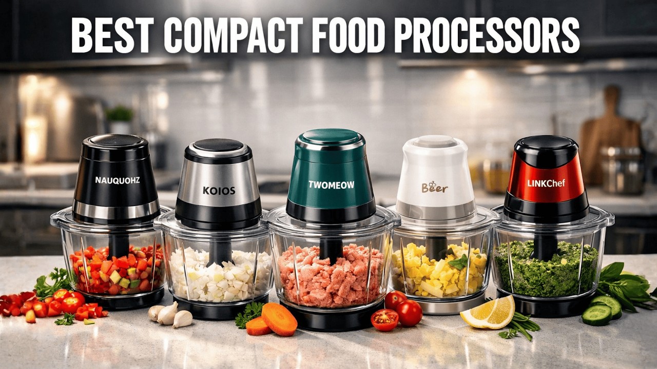 Top 5 Best Compact Food Processors 2026 – Best Small Food Processors for Home!