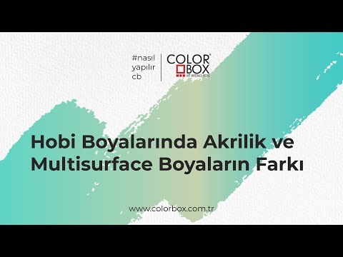 Hobi Boyalarında Akrilik ve Multisurface Boyaların Farkı #nasilyapilircb