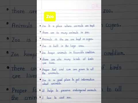 10 Lines Essay On Zoo | Essay On Zoo In English | How To Write Essay On Zoo | Essay On Zoo | Zoo