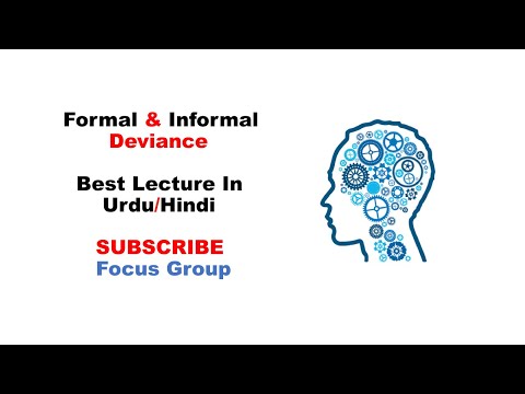 What is Deviance | Formal & Informal Deviance | Lecture in Urdu/Hindi