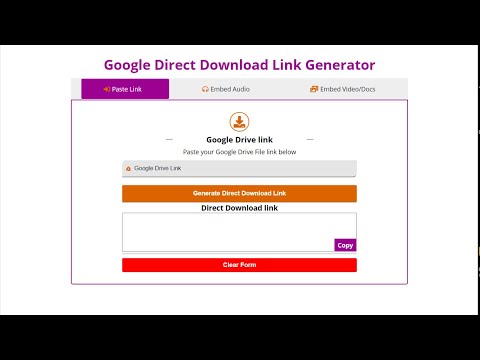 How To Build A Google Drive Direct Download Link Generator With Javascript | Js Project 1 of 10