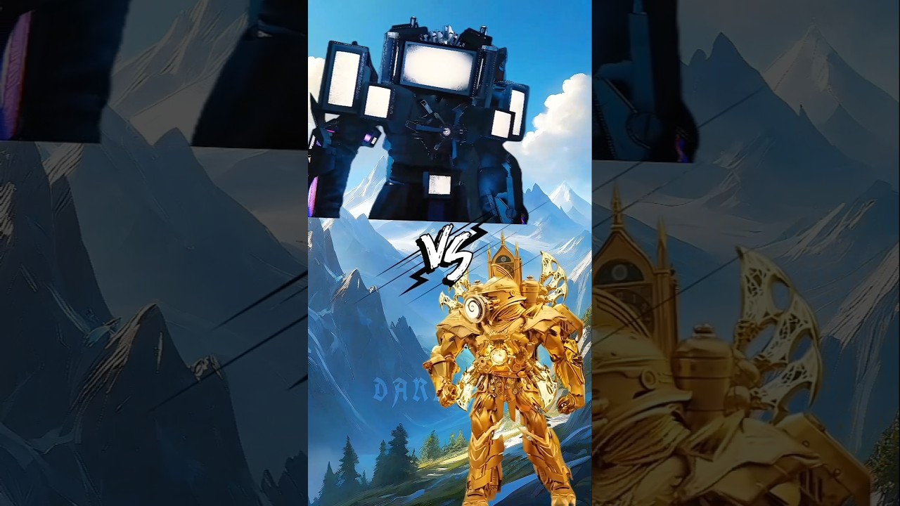 (Dom studio) Upgraded titan tv man vs titan clock man || #skibiditoilet #viral