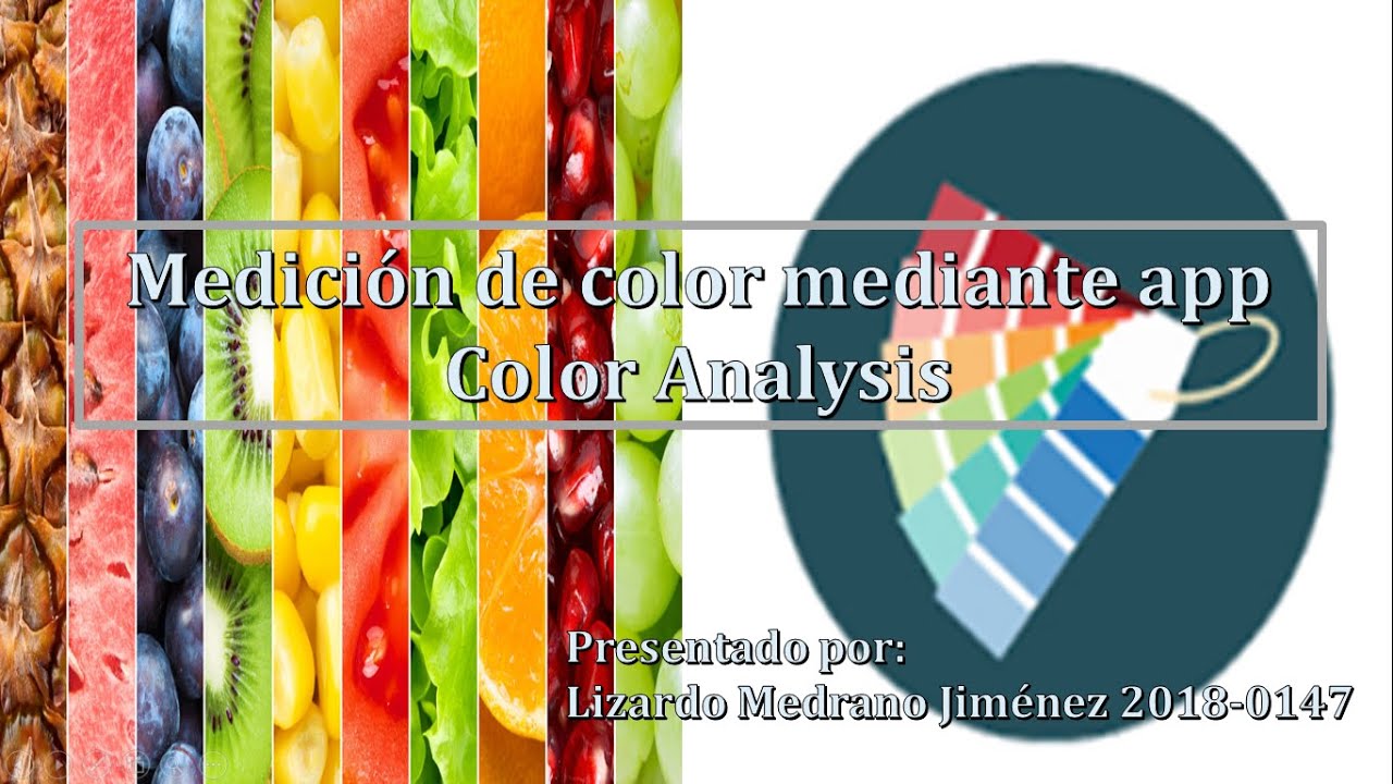Medición de color mediante Color Analysis 🌈🔍