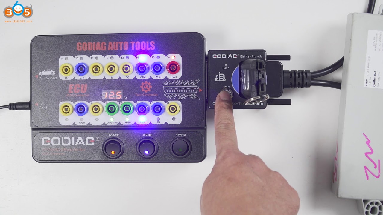 How to use GODIAG GT100 with CAS4 test platform  obdii365