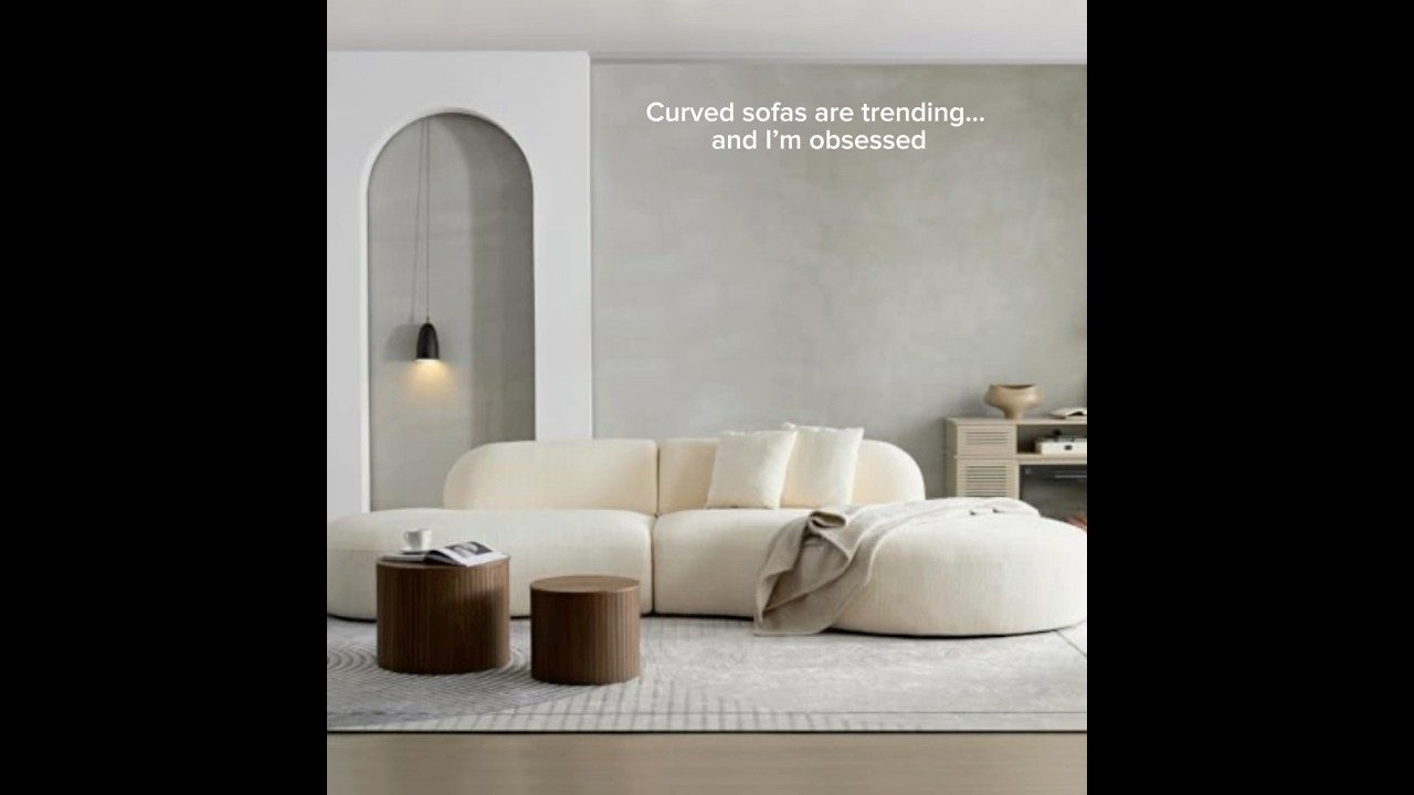 Curved Sofas That Make a Room Feel Expensive #amazonfinds #sofas