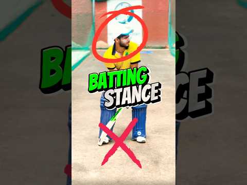 Batting stance correction #cricket #battingstance #cricketpractice #crickettraining #ytshorts