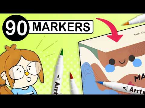 The BIGGEST Set of PAINT MARKERS?! (Arrtx Acrylic Markers)