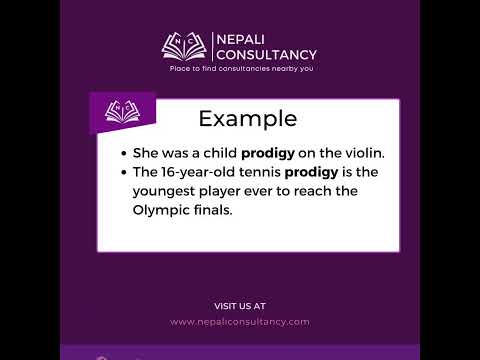 Meaning of Prodigy. Use Prodigy in Sentence and synonyms. #studyabroad #ieltswords #ieltswords