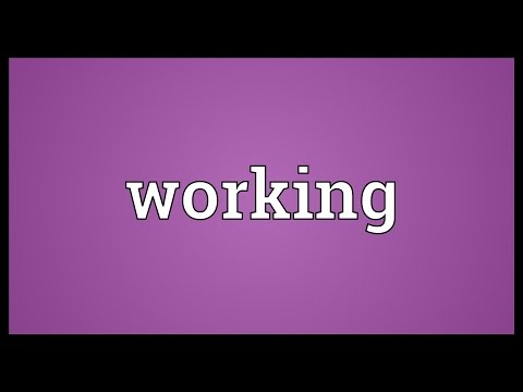 Working Meaning