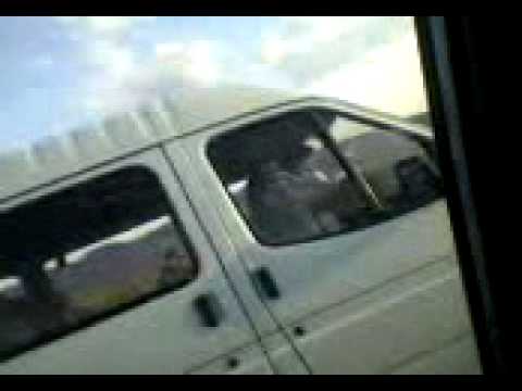 Crashes between 3 cars in Albanian roads..
