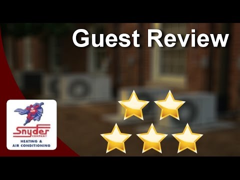 Snyder Heating & Air Conditioning Reviews | Perfect Review by Alexander S. in