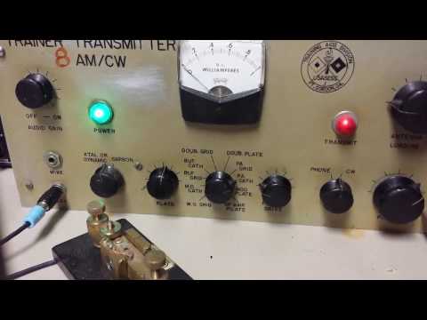 CW Military /Army Trainer Transmitter QSO