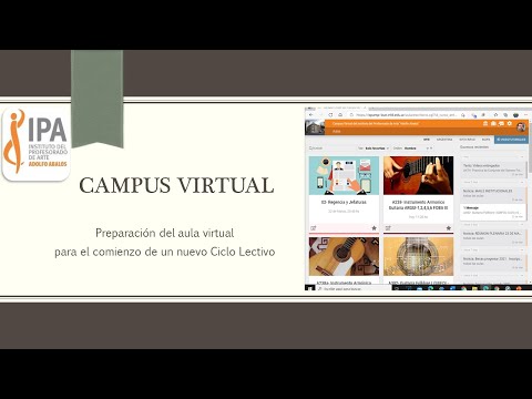 TUTORIAL CAMPUS VIRTUAL - OCULTAR CLASES